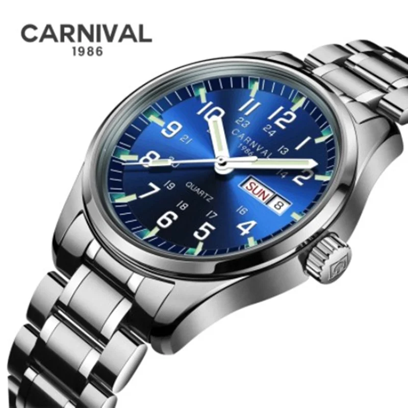 Carnival Watches Men Sports Waterproof Date Analogue Quartz Men's ...