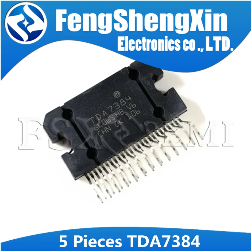 5 pçs/lote TDA7384 ZIP 25 TDA7384A 4x35W QUAD BRIDGE CAR RADIO ...