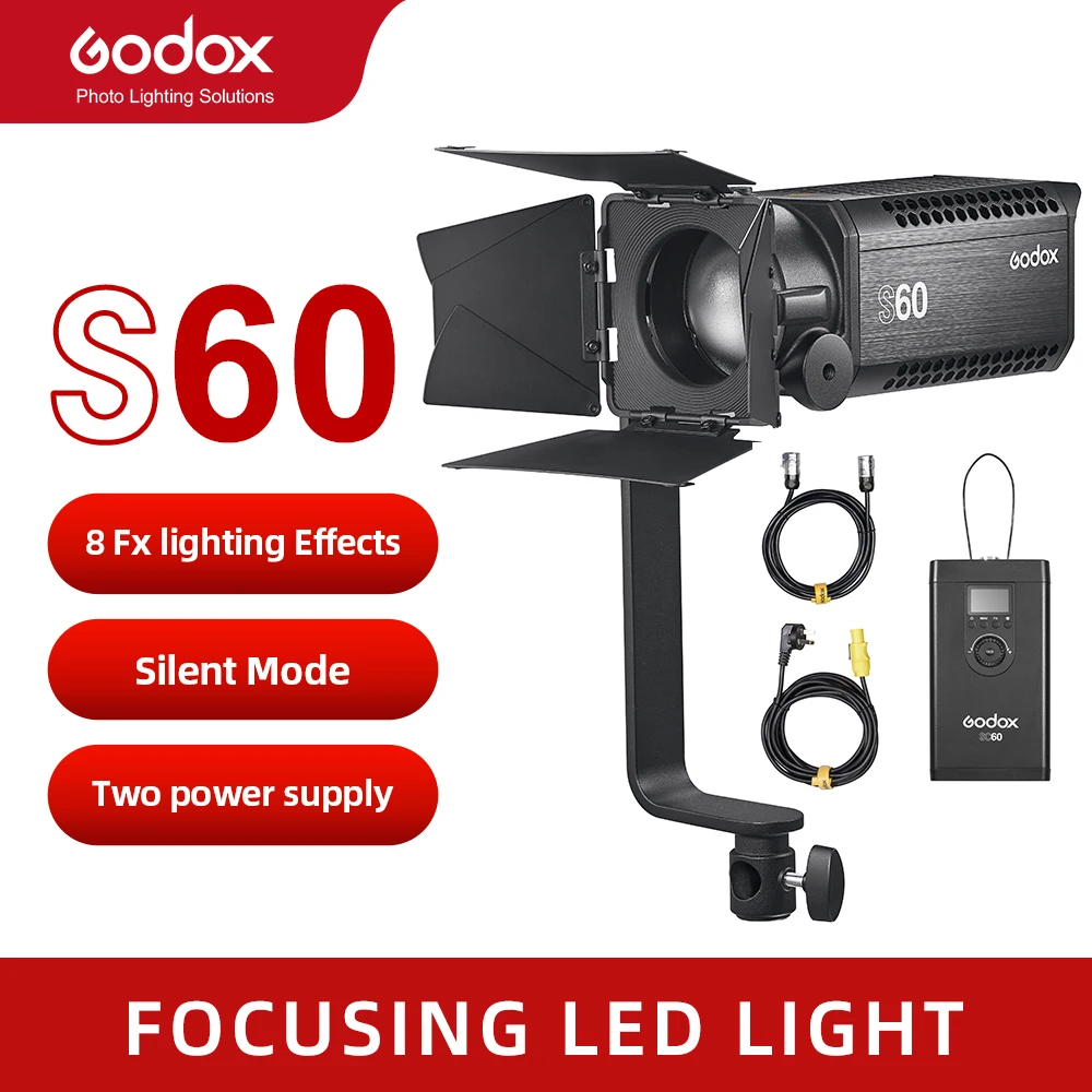 Godox-S60-S60-D-60W-Focusing-LED-Photography-Continuous-adjustable ...