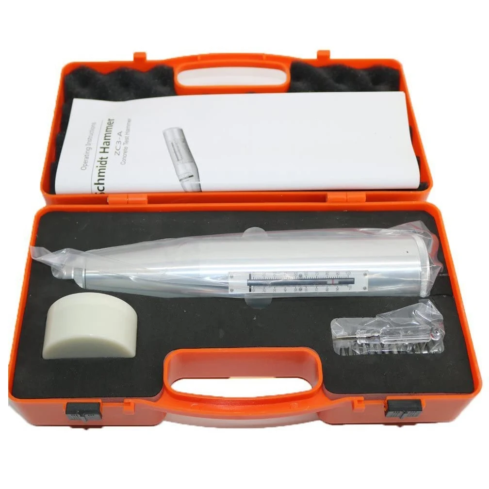 Portable Schmidt Concrete Test Hammer Resiliometer NDT Rebound Hammer ...