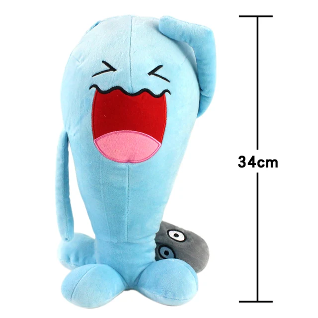 34cm Anime Wobbuffet Plush Toy Japanese Cartoon Figure Wobbuffet ...
