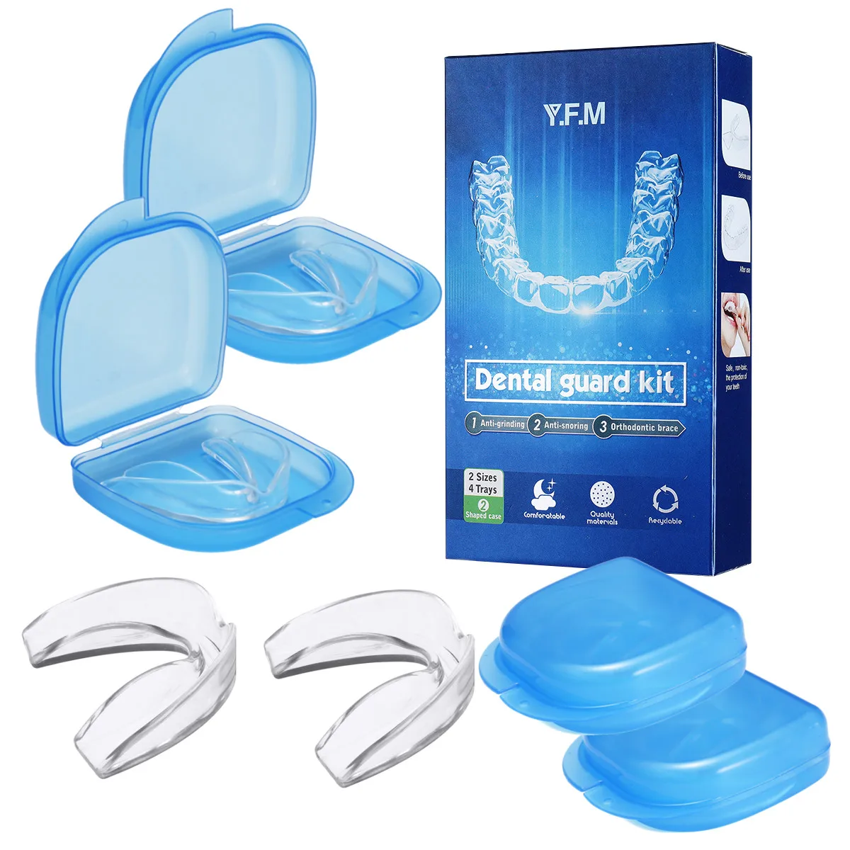 Mouth Guard EVA Teeth Protector Night Guard Mouth Trays for Bruxism ...