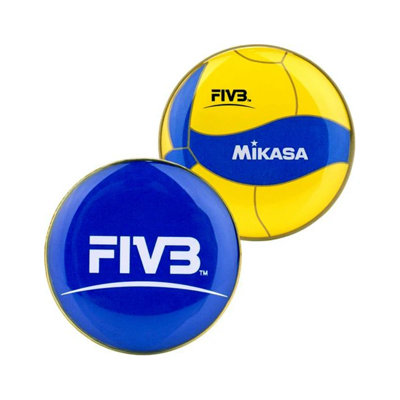 MIKASA-rbitro-Original-moneda-de-lanzamiento-de-Metal-Voleibol ...