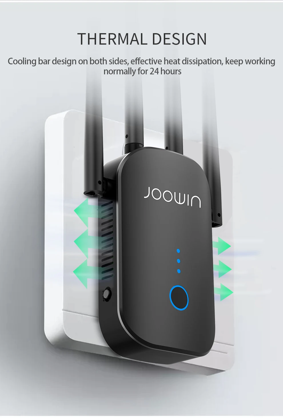 Repetidor Wifi inalámbrico de 1200Mbps, extensor de banda Dual de largo ...