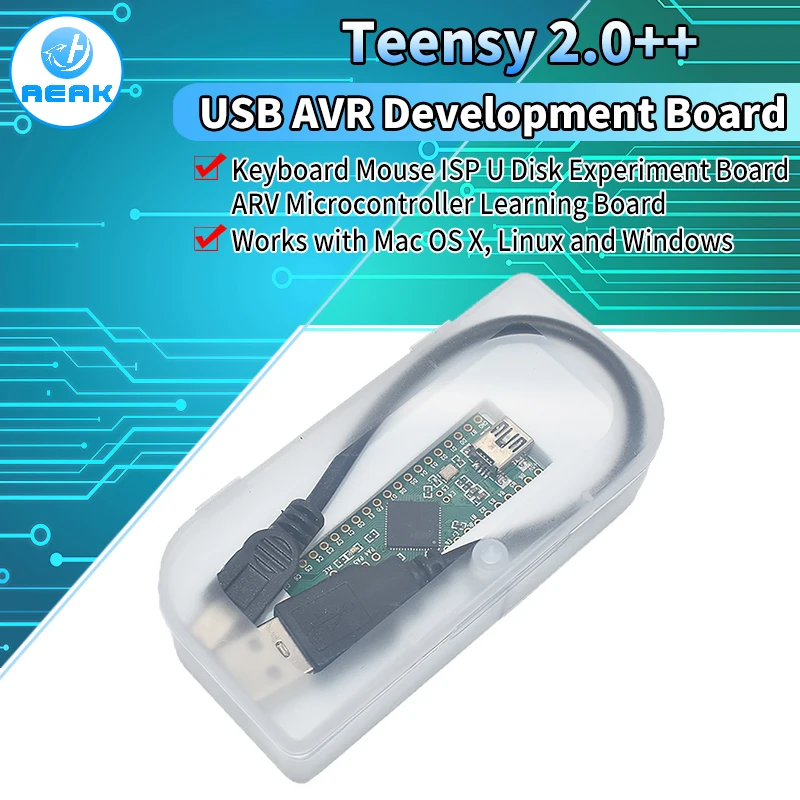 Teensy 2.0++ USB AVR Development Board ISP U Disk Keyboard Mouse Experimental Board AT90USB1286 ...