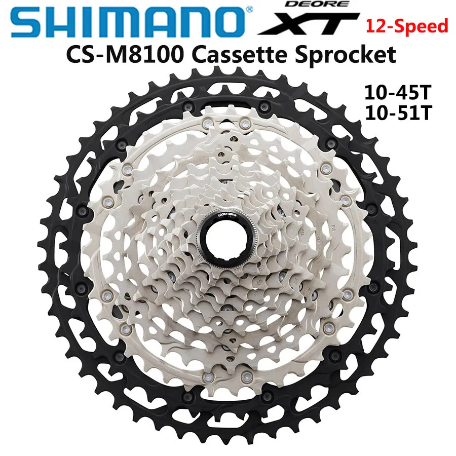 Shimano-DEORE-XT-CS-M8100-Cassette-Pignon-Roue-Libre-Cogs-VTT-12 ...