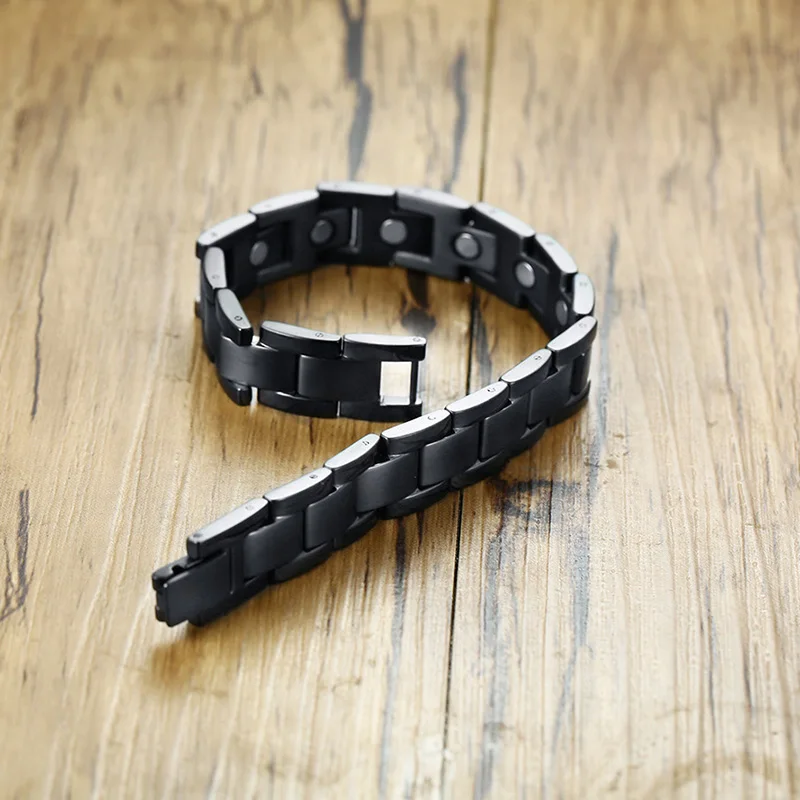Benefits Magnetic Bracelets | Stainless Steel Magnetic Bracelet - Black ...