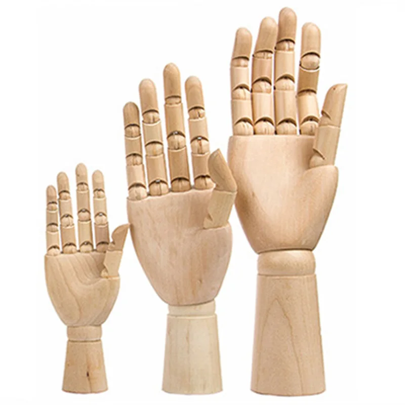 Mannequin Hand Art Wooden Hand,niCWhite Artist Jointed Articulated ...