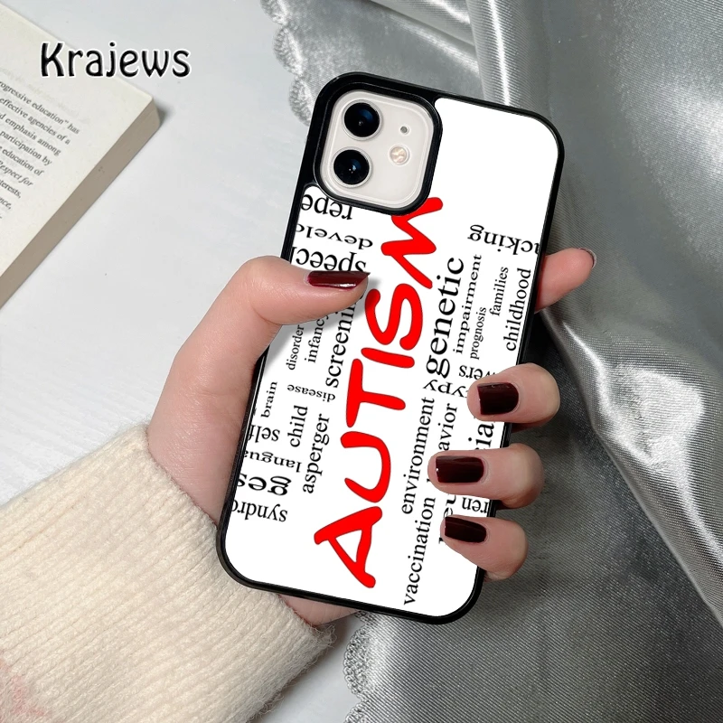 Krajews Autism Awareness coque Phone Case for iPhone 12 13 mini 5 6 6S ...