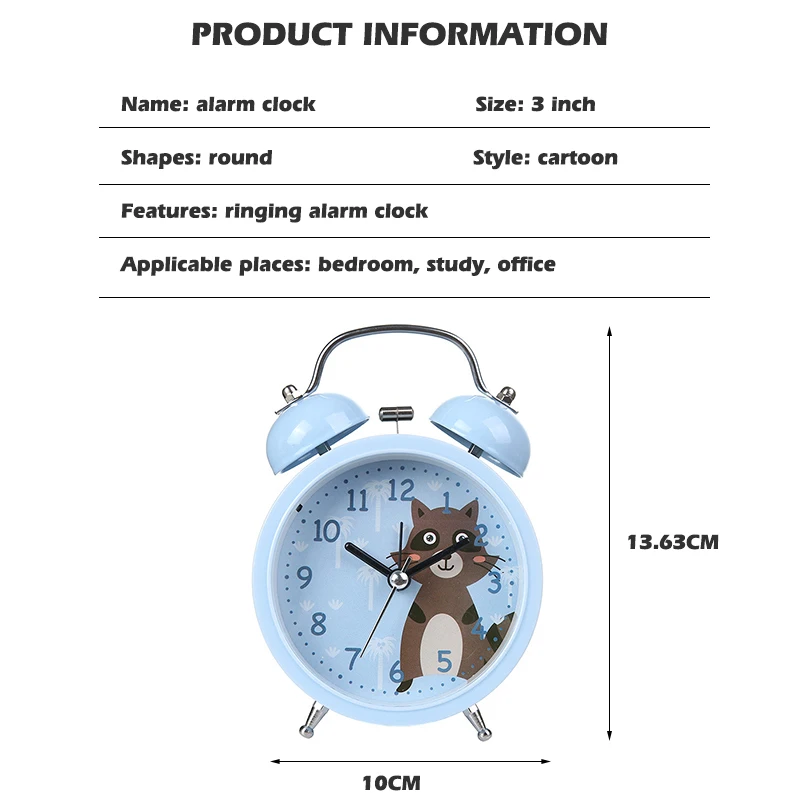 RADIO REVEIL,Purple--Réveil de chevet en métal pour chambre à coucher ...