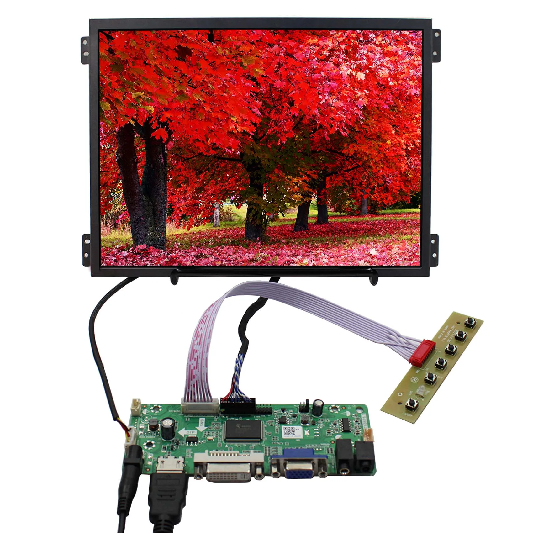 800x600 Display 10.4 Inch 800x600 LCD Screen With HD DVI/VGA Controller ...