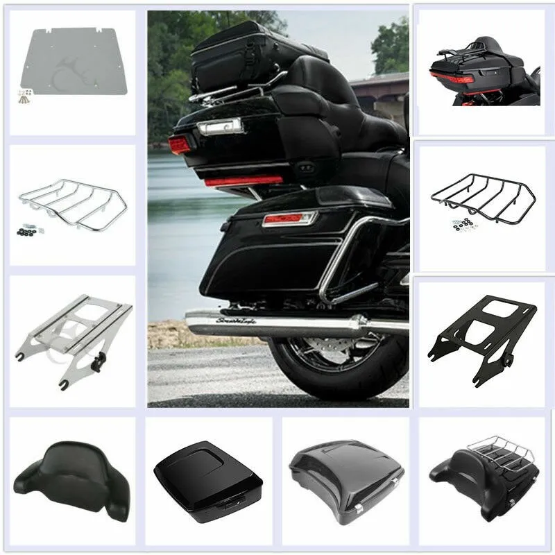 Motorcycle Tour Pack Trunk Luggage Rack Top Rail For Harley Tour Pak ...
