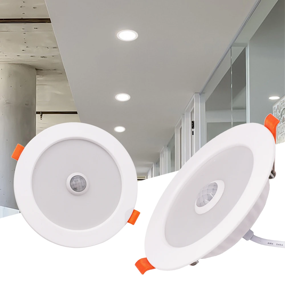 Led Recessed Downlight Pir Motion Sensor Led Ceiling Lamp Downlight ...