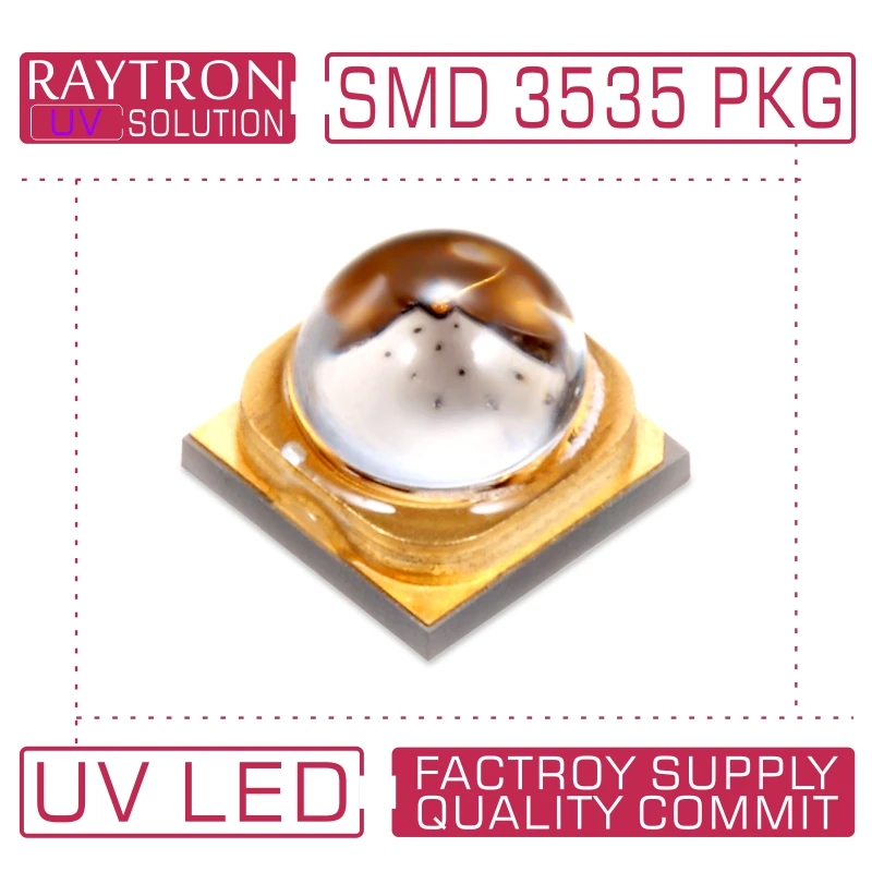 고전력 및 에너지 PCB 노출 살균 소독 UV LED 램프, 공장 공급, 3.5x3.5mm, 3w 잉크 경화, 365nm 405nm|라이트 비드| - AliExpress