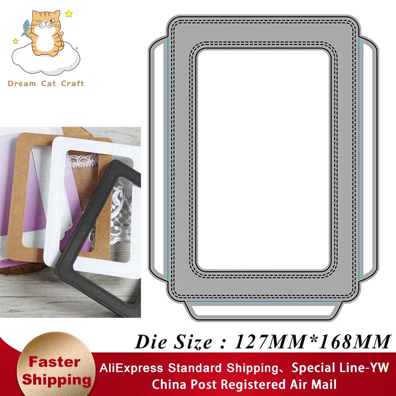 Photo-Frame-Edging-Border-Metal-Cutting-Dies-Stencil-DIY-Scrapbooking ...