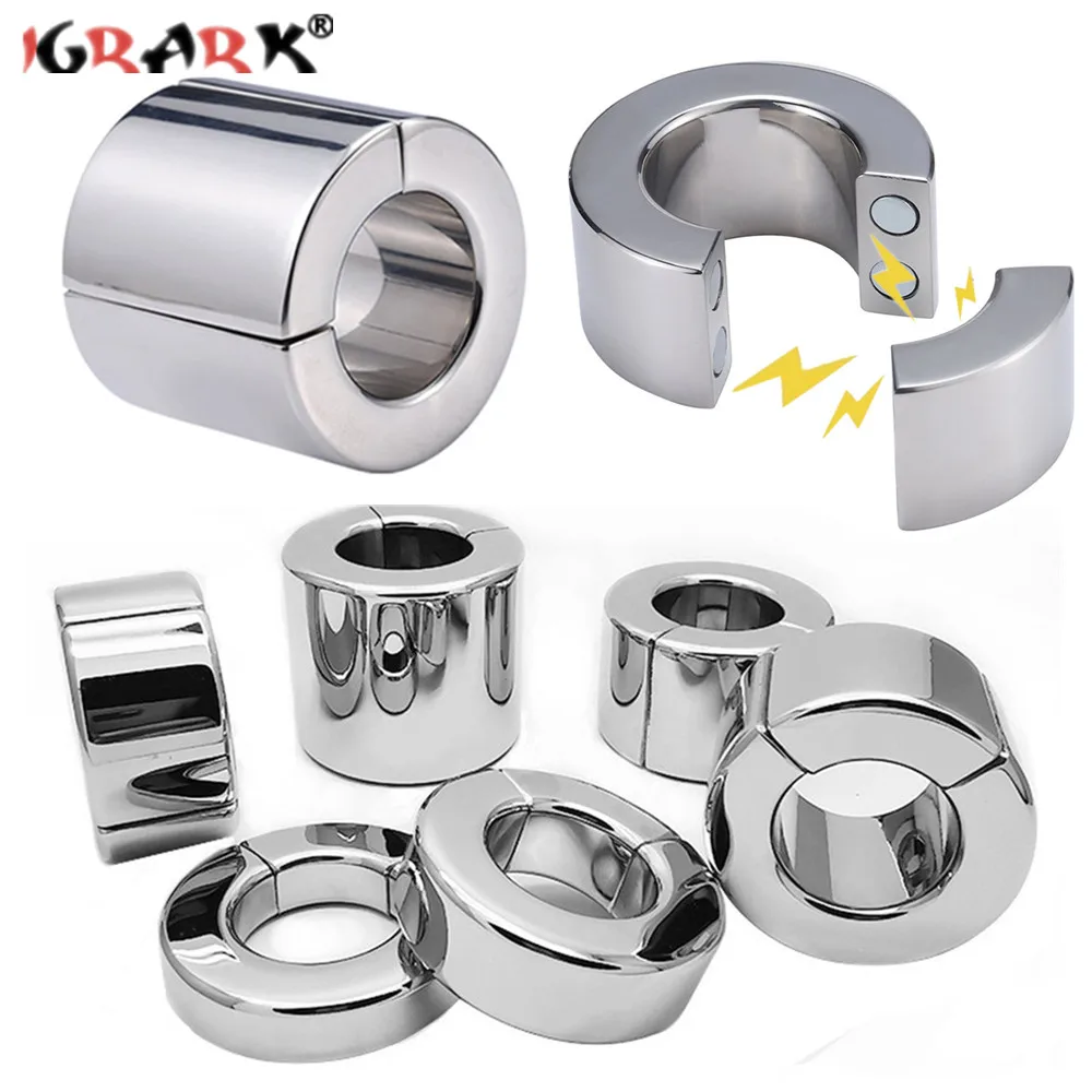 Male-Stainless-Steel-Penis-Rings-Lock-Cockring-Heavy-Metal-Ball ...