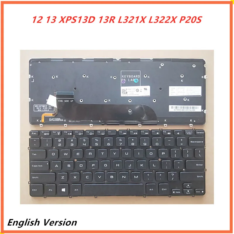 Laptop-English-Keyboard-For-Dell-XPS-12-13-L321X-L322X-P20S-XPS13D-13R ...