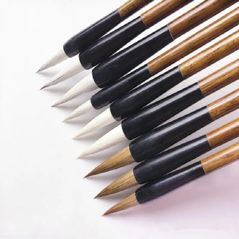 Chinese Calligraphy Painting Writing Brush Set Woolen Hair & Weasel ...