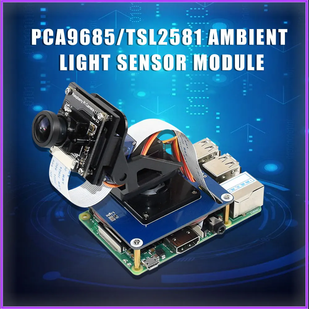 Raspberry-Pi-4-module-B-PTZ-Expansion-Board-I2C-Interface-Two-Degrees ...