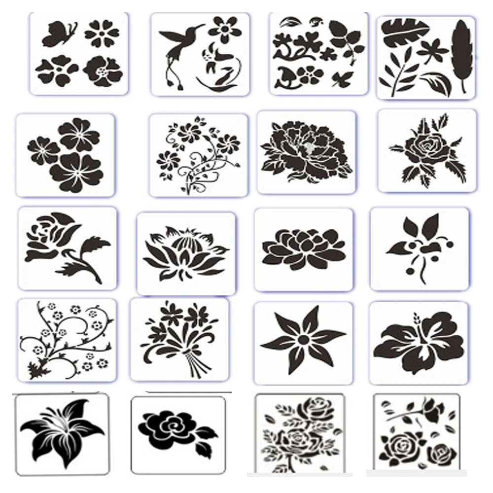 Easy Flower Stencils