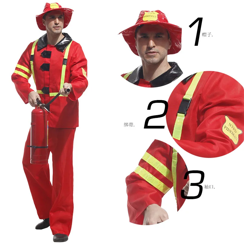 Fireman Costume Male