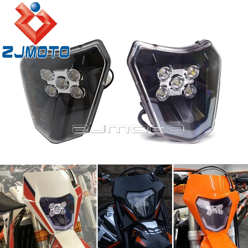 All items in the store Dirt bike LED Headlight DRL For KTM 2017-2021 EXC XCW 250 350 450 500 SMC ...