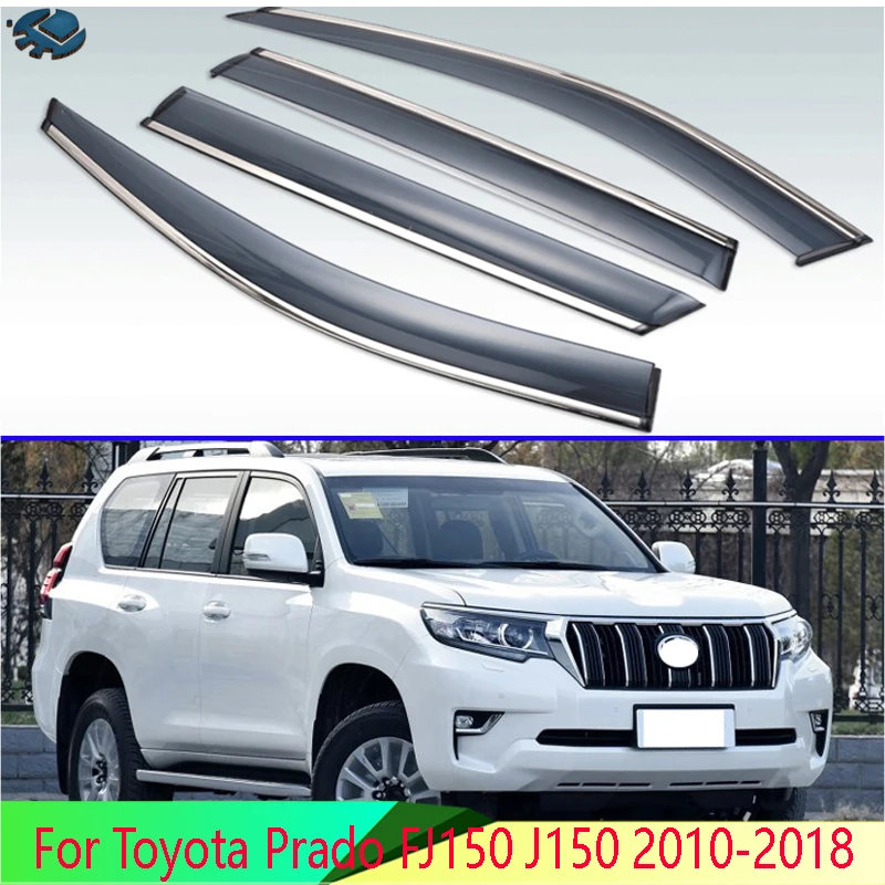 For Toyota Prado Fj150 J150 2010-2018 Car Side Windows Wind Deflectors ...