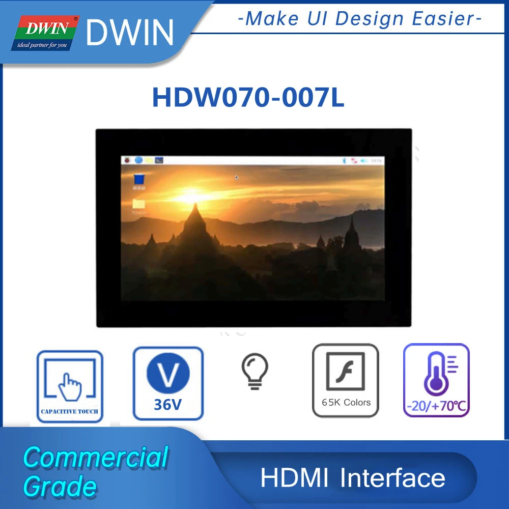 Dwin 7.0 Inch 1024*600, Hdmi Lcd Module With Usb, Ips Screen With ...