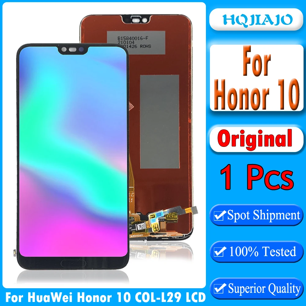 5.84' Original LCD For Huawei Honor 10 COL-L29 LCD Display Touch Screen ...