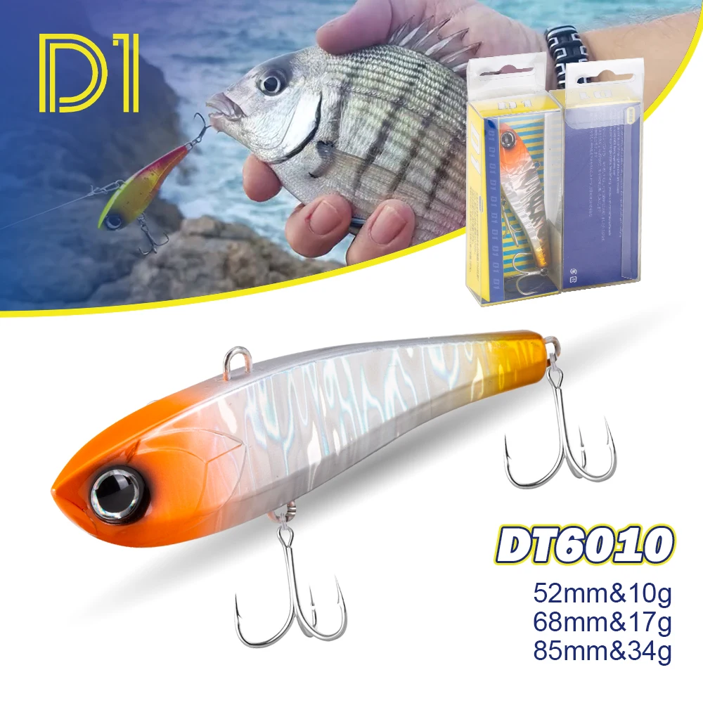 D1 Fishing Sinking VIB Balancers Lure 52mm/10g 68mm/17g 85mm/34g ...