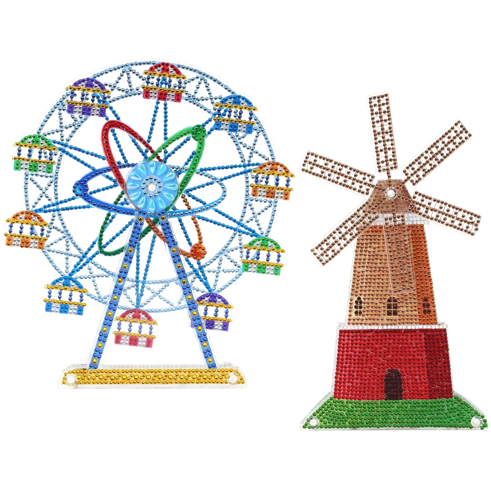 DIY Diamond Painting Ferris Wheel Rotatable Windmill Special Shaped ...