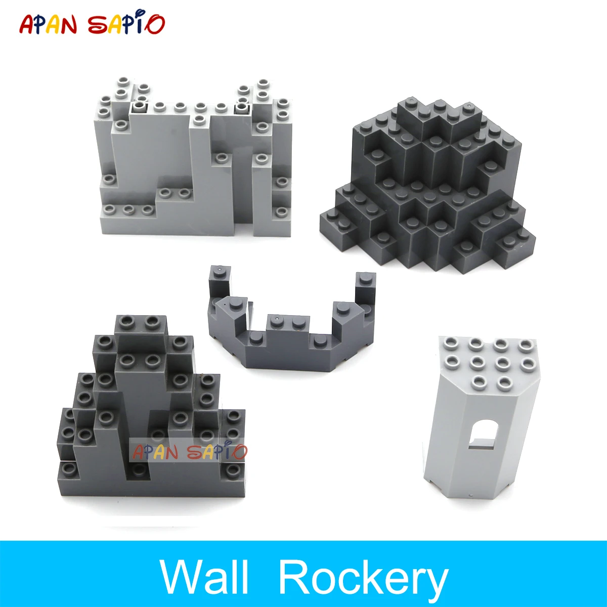 Rockery Mound Rock Building Blocks For Castle Garden Toys For Children ...