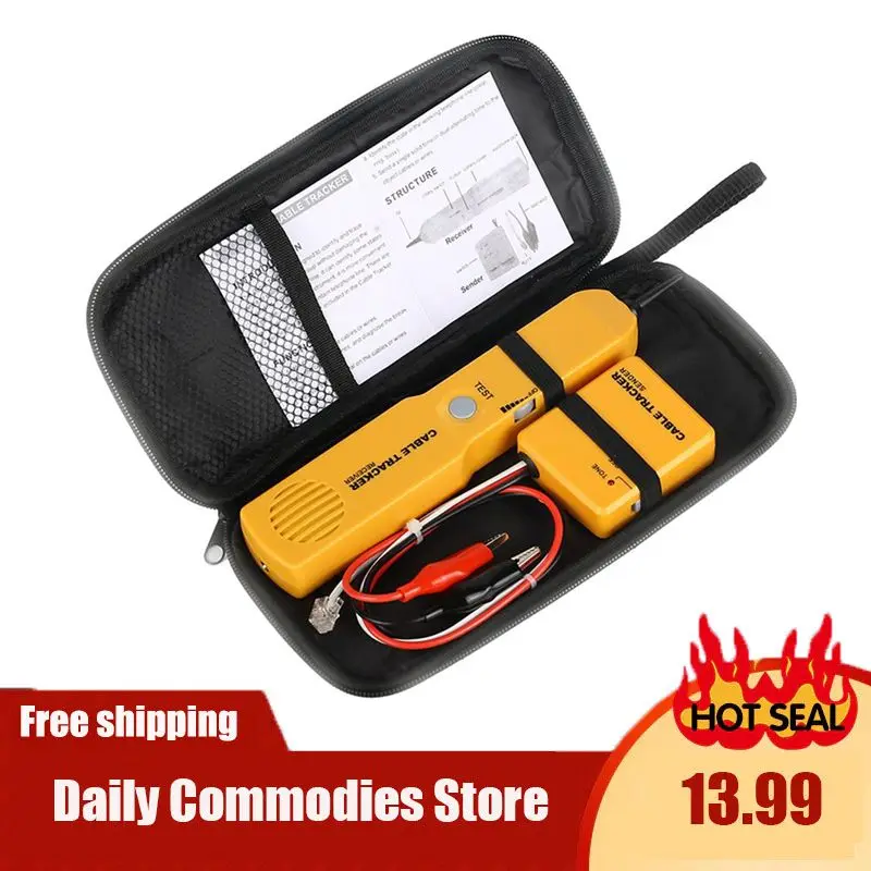 RJ11 Network Telephone Wire Cable Tester Toner Tracker Diagnose Tone ...