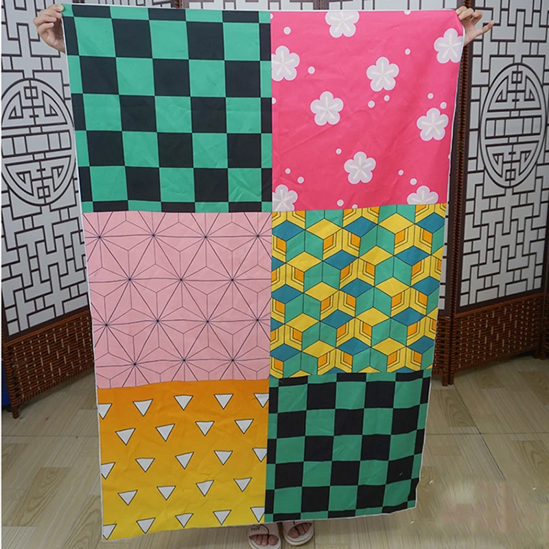 Anime Demon Slayer Kimetsu No Yaiba Cosplay Tanjirou Zenitsu Fabric ...