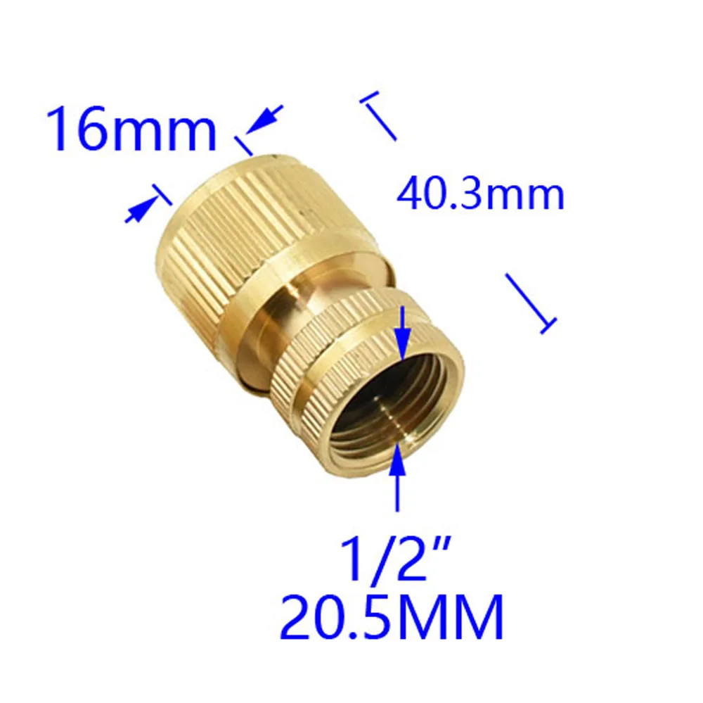 Kit De Connecteurs Rapides Filetage Laiton , Coupleur D'irrigation De Jardin En Cuivre ...