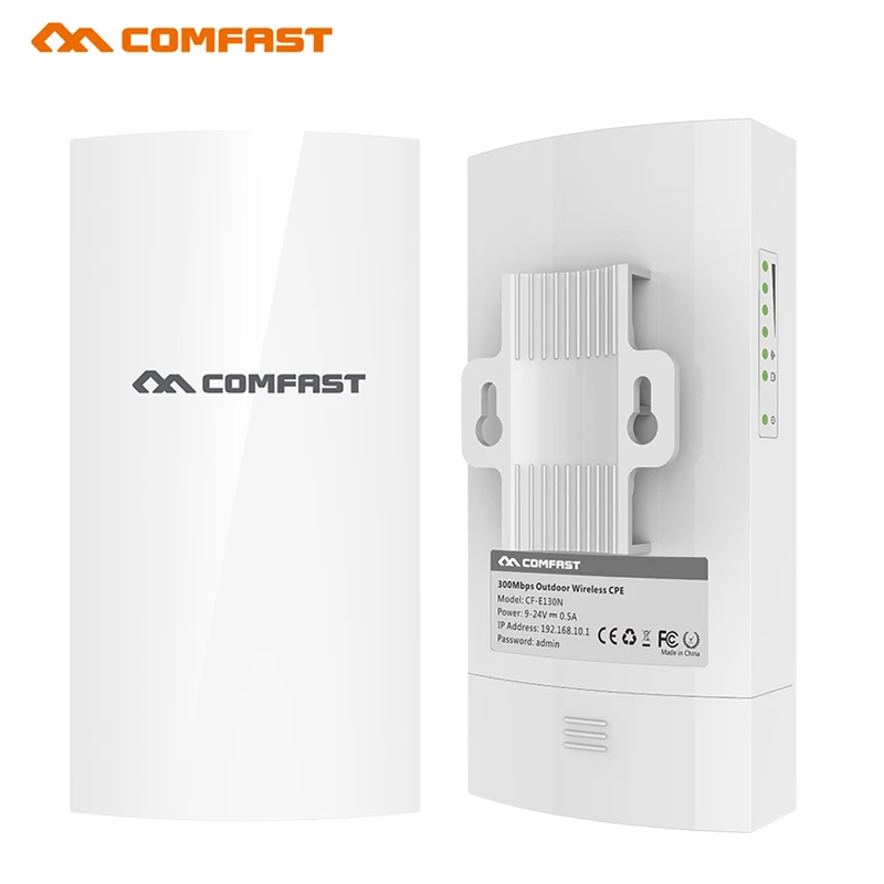 Comfast CF E130N 300Mbps Wireless Outdoor CPE Kit Point to Point Access Point 2.4G WiFi Bridge ...