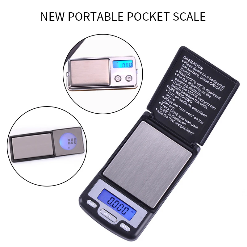 Digital Scale High Accuracy Pocket Scale LCD Display Units Conversion ...