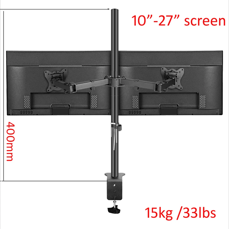 T902-240-Desktop-Clamping-Full-Motion-360-degree-Dual-Monitor-Holder-10 ...