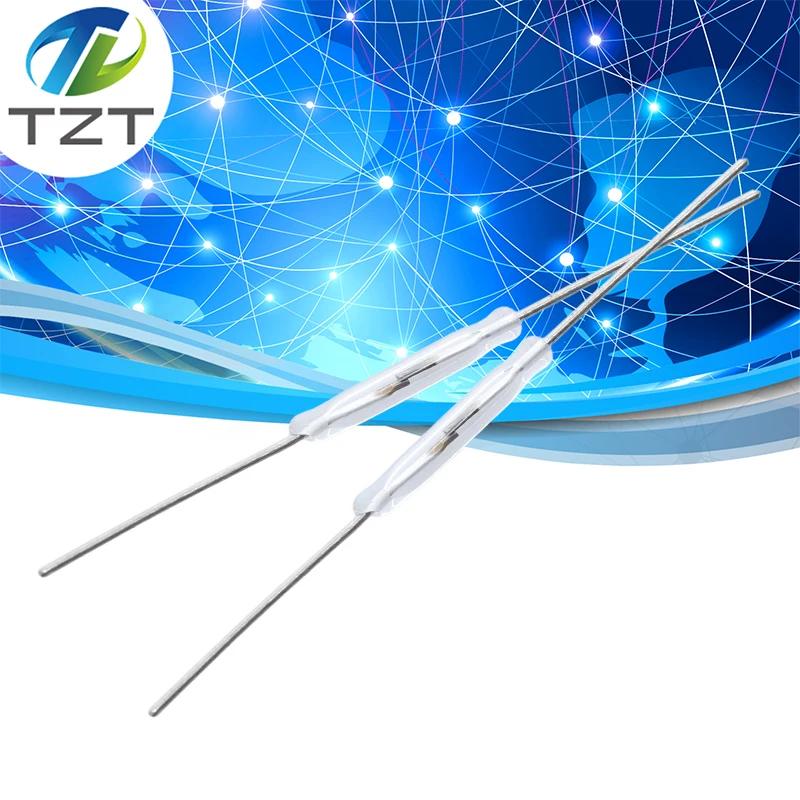 10pcs N/O Reed switch Magnetic Switch 2 * 14mm Normally Open Magnetic ...