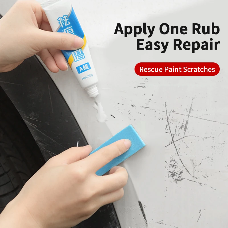 Kit de reparo de arranhões de cera automotiva, cera de polimento, pasta de polimento, limpeza de ...