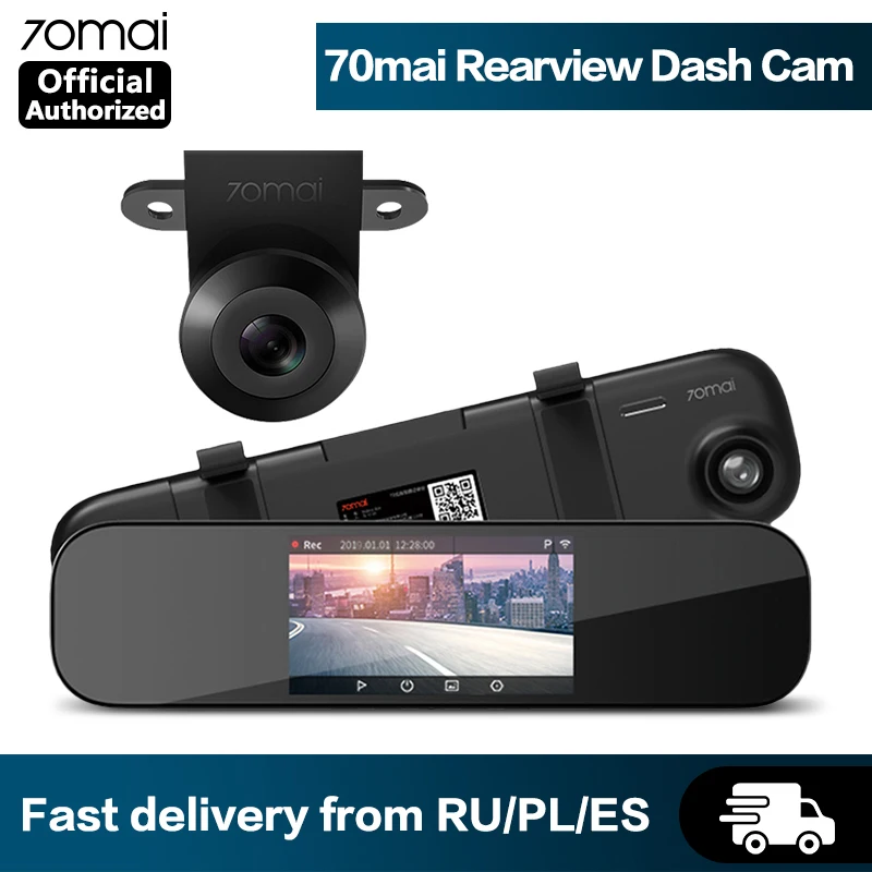 Wideorejestrator 70MAI Lusterko z Polski za $50.99 / ~213zł - LowcyChin.pl