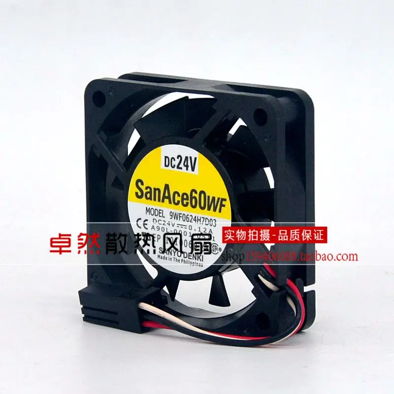 original SanAce60 A90L-0001-0511 9WF0624H7D03 6015 24V 0.12A 6CM FANUC ...
