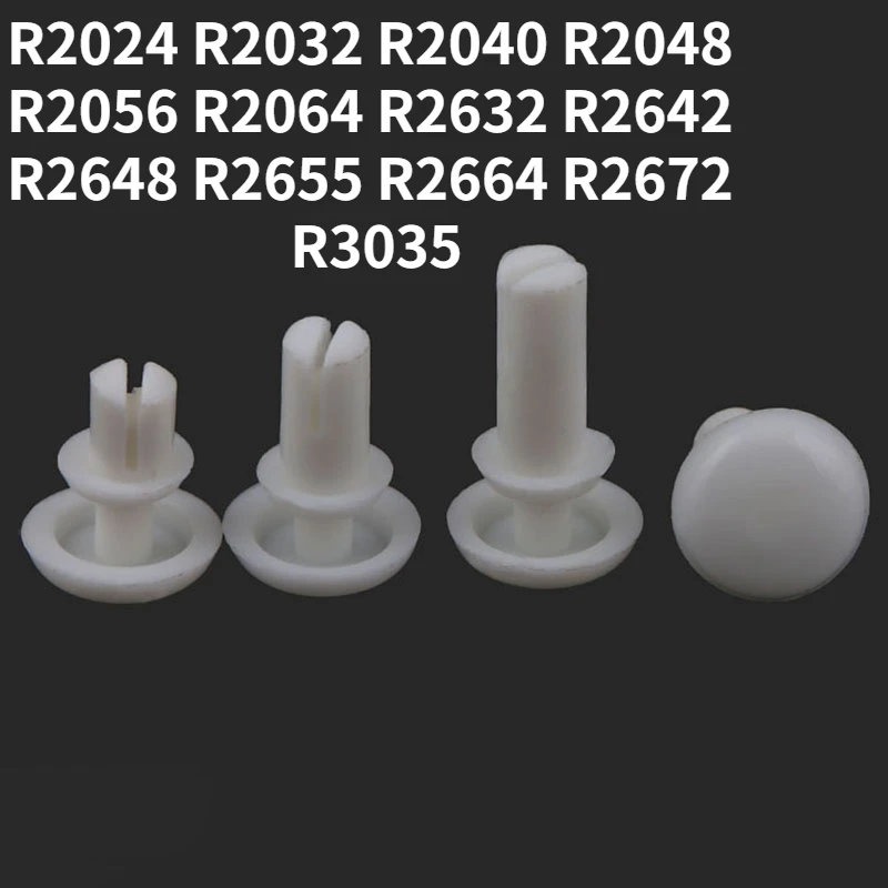 20pcs R2024 R3035 White Nylon Push type Rivets Plastic Letter Rivets ...