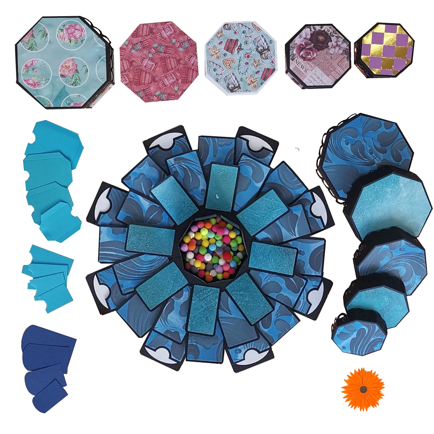 Alinacutle Metal Cutting Dies Cut Treat Explosion Box Scrapbooking ...