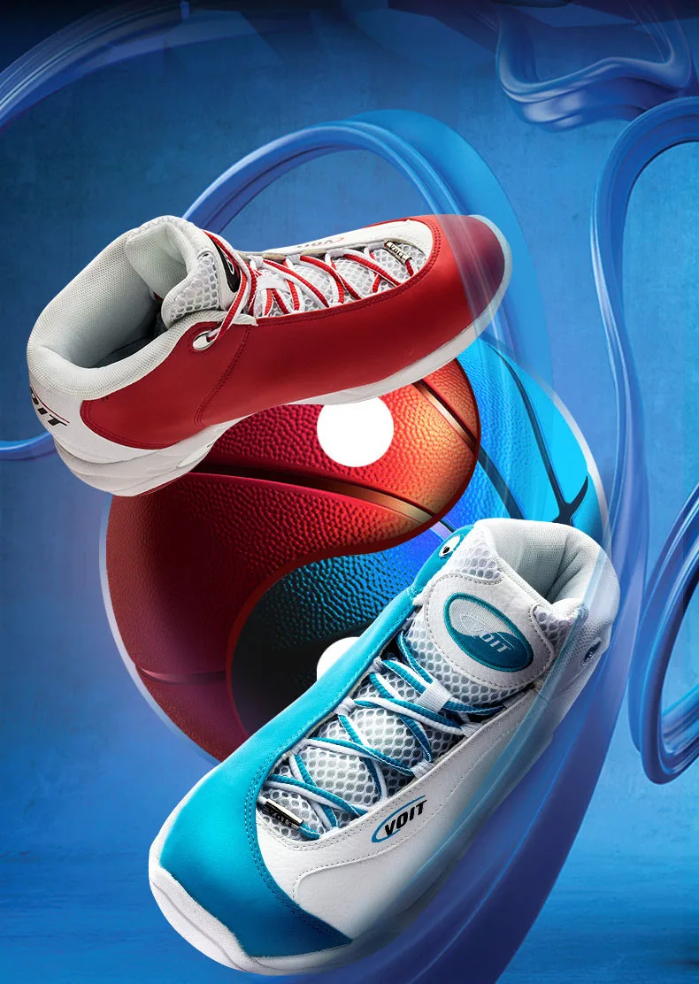 VOIT TAICHI mens Professional basketball shoes gym athletic shoes ...