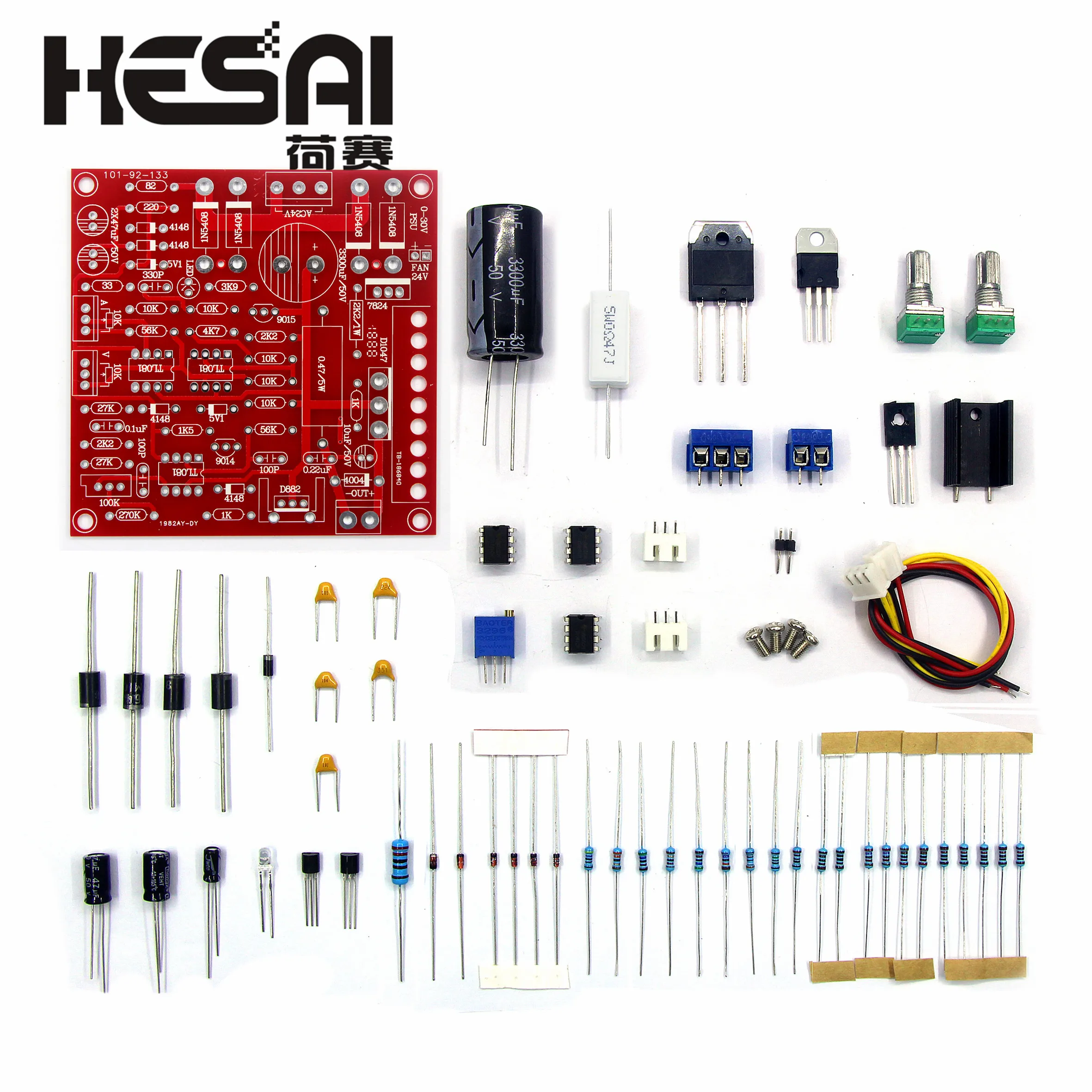 New 0 30V 2mA 3A DC Regulated Power Supply DIY Kit Continuously ...