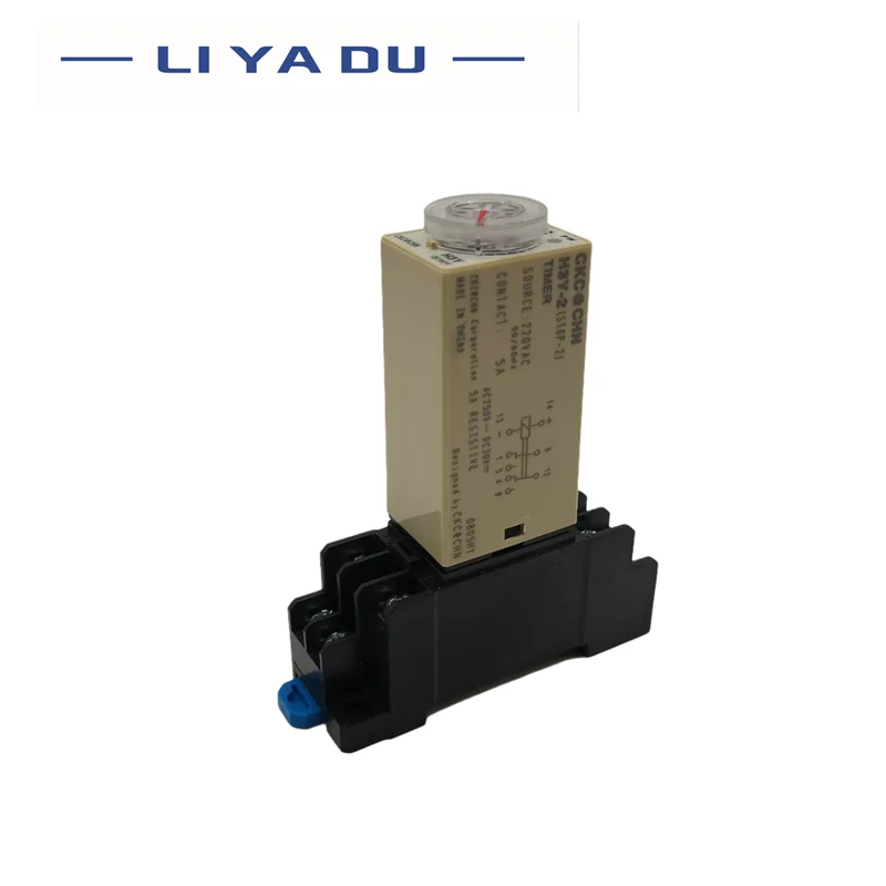 Rel-de-tempo-do-temporizador-do-atraso-com-soquete-baixo-bot-o-girat ...