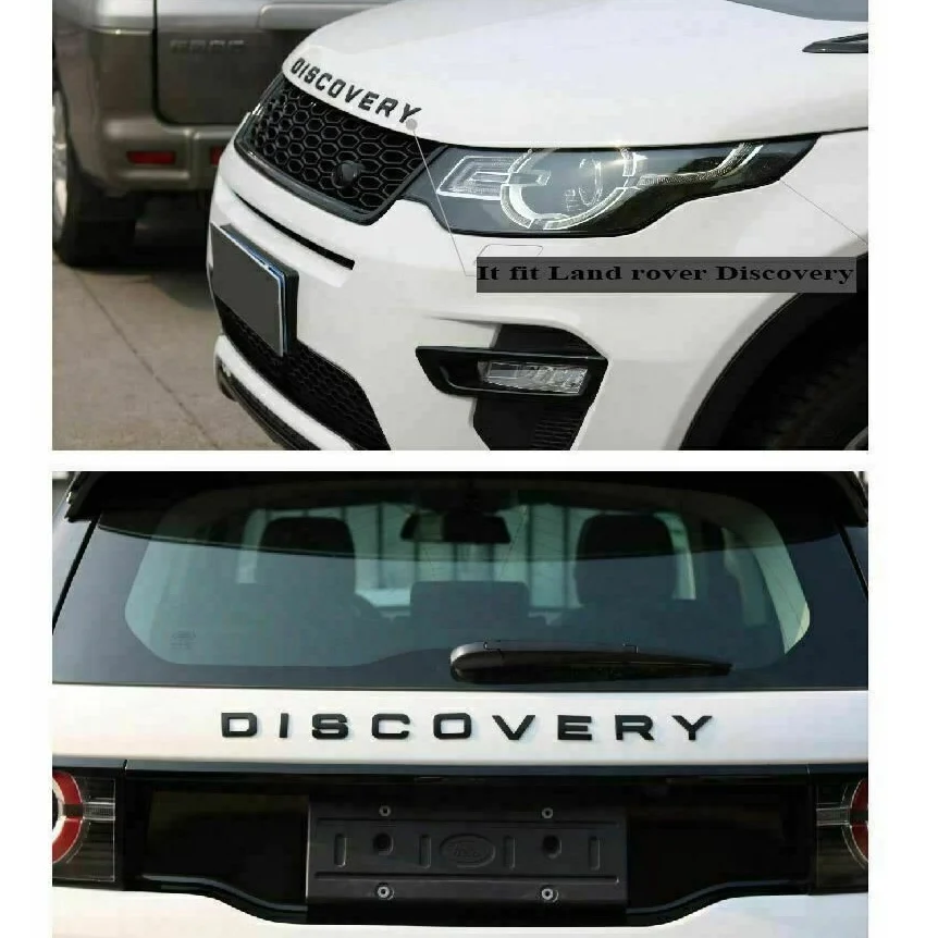 3D Letter DISCOVERY Car Rear Front Badge Emblem Decal Sticker for Land ...