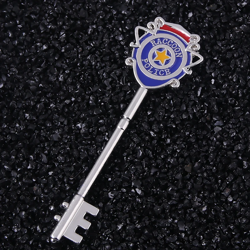 Game Residents Evils 3 Key Badge Keychains Raccoon City Police Station ...