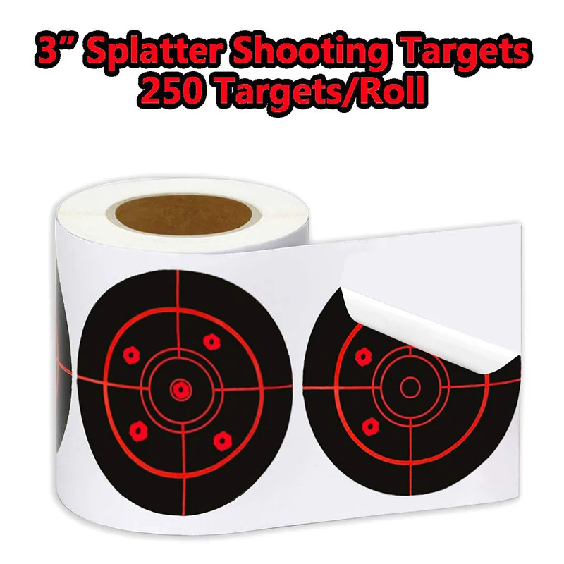 250pcs/3inch Splash Flower Target Sticky Reaction Shooting Target ...